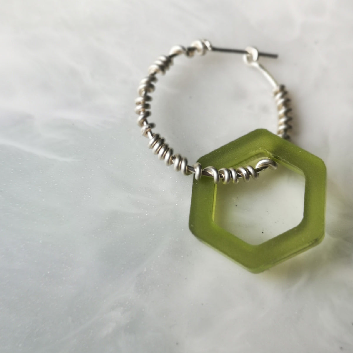 Wrap Hex Hoop Earrings – Bybri Jewellery